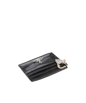VIVIENNE WESTWOOD Embossed Croc Credit Card Holder