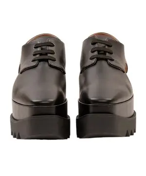 Stella McCartney Elyse Cut-out Wedge Derby Shoes
