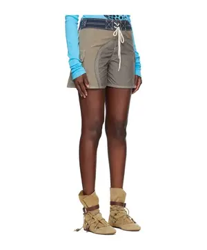 EDWARD CUMING Half-moon Lace-up Swim Trunks