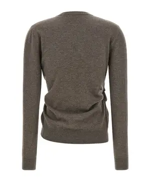 RÓHE Twisted Ballet Asymmetrical Cardigan - Mud
