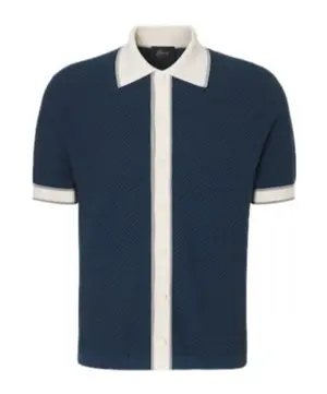 Brioni Short-sleeved Shirt - Blue