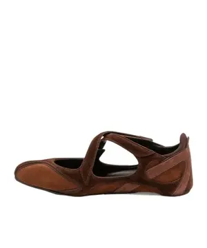 Attico Logo Printed Ballet Flats