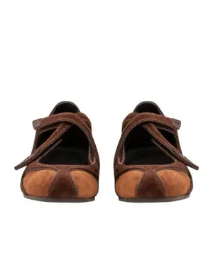 Attico Logo Printed Ballet Flats