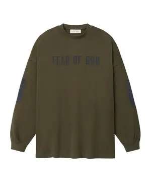 Fear Of God Sport Mesh Merch Long Sleeve Tee - Moss