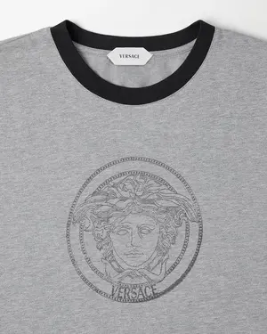 Versace Printed-logo Cotton Jersey T-shirt