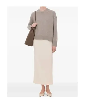 LOULOU STUDIO Pia Drop-shoulder Sweater - Stone