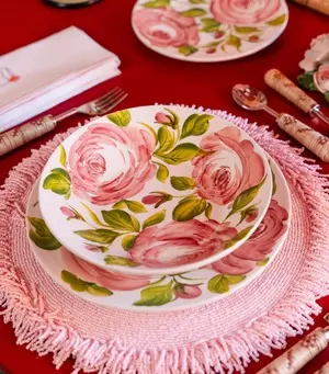 LES-OTTOMANS Ceramic The Roses Bowl