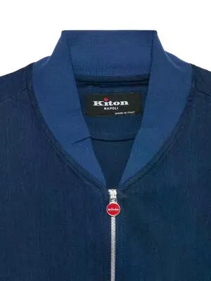 Kiton Zip-fastening Ribbed-trim Jacket