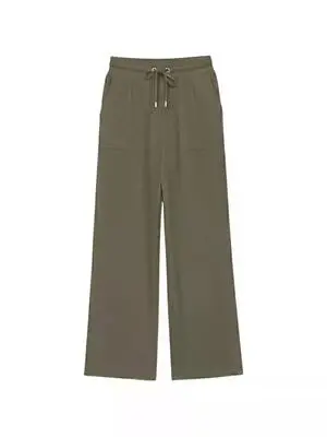 OFLAB Drawstring Wide-leg Track Pants - Green