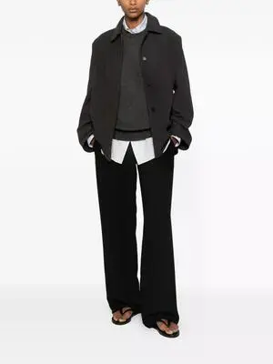 THE ROW Baeza Concealed-fastening Jacket - Black