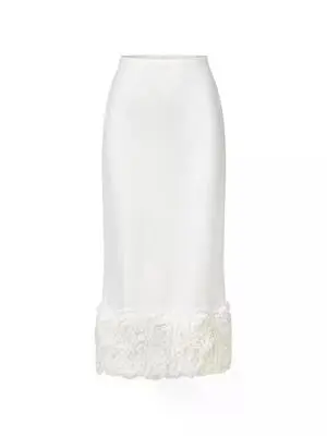 Alexis Cormara Ruffled-trim Midi Skirt