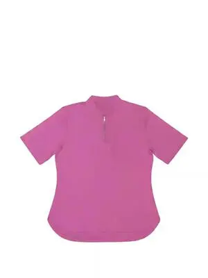 OFLAB Zip-fastening Short-sleeve Top
