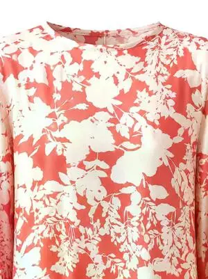 Agnona Floral-print Silk Blouse