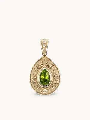 MARLO LAZ Southwestern Pear Charm - Peridot