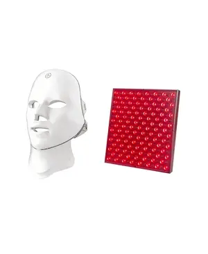 PURSONIC 7 In 1 Led Light Therapy Face And Neck Mask And Led Light Therapy Panel - White