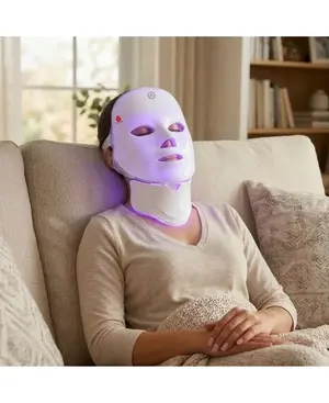 PURSONIC 7 In 1 Led Light Therapy Face And Neck Mask And Led Light Therapy Panel