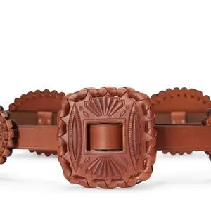 Ralph Lauren Leather Skinny Belt - Cuoio