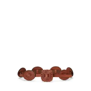 Ralph Lauren Leather Skinny Belt - Cuoio