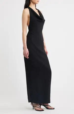 Torn By Ronny Kobo Rachel Halterneck Sheath Dress