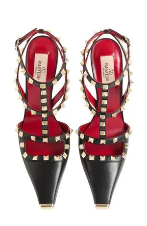 Valentino Garavani Rockstud Ankle Strap Pump
