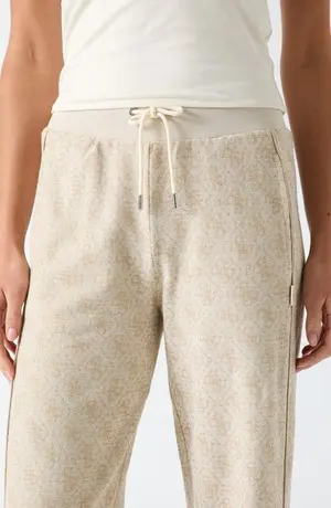 Guess 4g Logo Jacquard Drawstring Pants