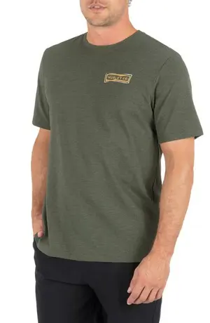 Hurley Journey Slub Graphic T-shirt - Charcoal Fern