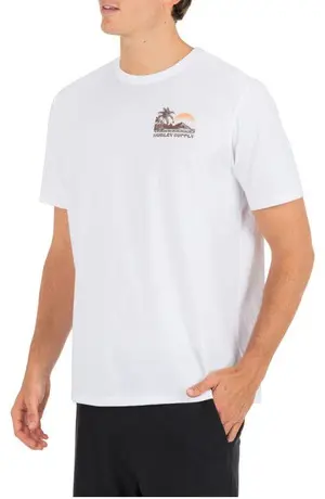 Hurley Island Scape Cotton Graphic T-shirt
