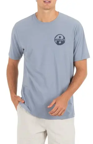 Hurley Window Of Sand Graphic T-shirt - Worker Blue