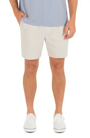Hurley Volley Solid Cotton Drawstring Shorts - Bone