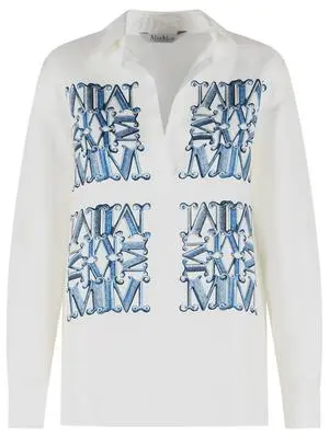 Max Mara Silk Twill Shirt - White