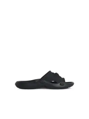 Versace Rubber Slippers With Medusa Biggie Detail - Black