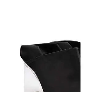 Alaïa Mesh And Patent Leather Mary Jane Block Heel Shoes - Black