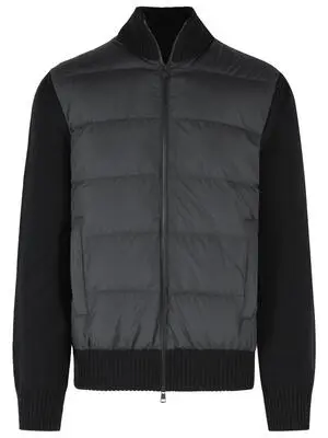 Moncler Virgin Wool Cardigan - Black
