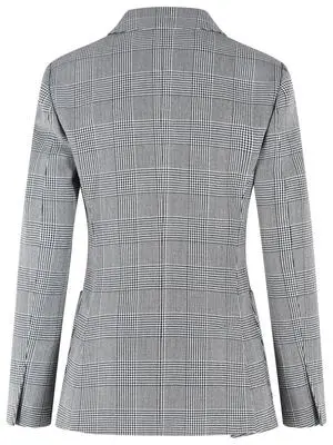 Max Mara Accordion Blazer In Virgin Wool - Blue