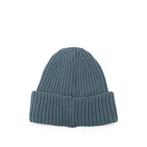 C.P. COMPANY Ribbed Knit Goggle Beanie - Blue
