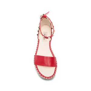 Valentino Garavani Studded Espadrille Wedge Sandals
