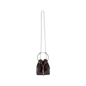 JIMMY CHOO Drawstring Mini Bag With Gold-tone Hardware - Red
