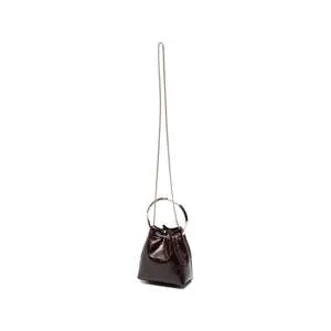 JIMMY CHOO Drawstring Mini Bag With Gold-tone Hardware - Red