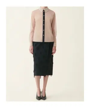 Fabiana Filippi Sheer Tulle Shirt With Lace Collar