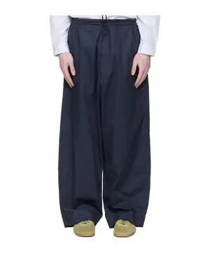 HED MAYNER Drawstring Casual Pants - Navy Blue