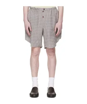 HED MAYNER Plaid Shorts - Gray