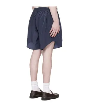 HED MAYNER Curved Elastic Waist Shorts