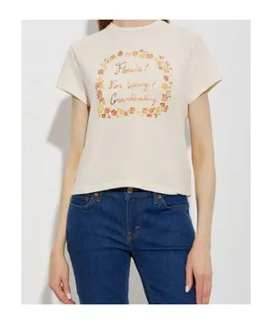 RE/DONE 1950s Boxy Floral Print T-shirt