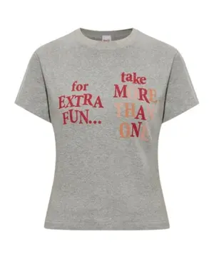 RE/DONE Short-sleeved T-shirt - Heather Ash
