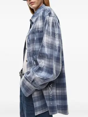 Pinko Orchidea Check Sequin Overshirt - No