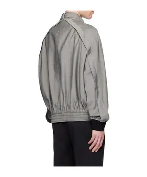 LANVIN Wool Blend Zip-up Casual Jacket