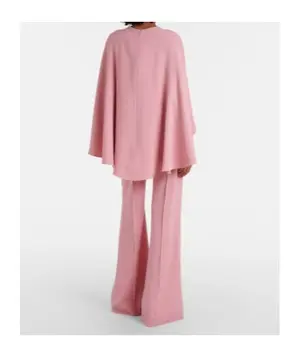 Elie Saab Caped Cady Jumpsuit