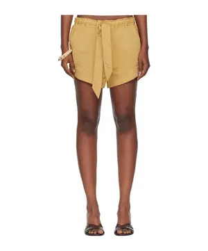 Isabel Marant Étoile Birva Elastic Waist Shorts - Brown