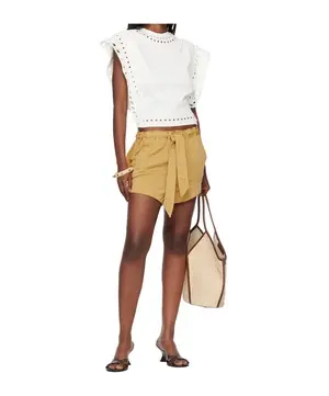 Isabel Marant Étoile Birva Elastic Waist Shorts