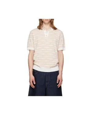 Casablanca Knit Logo Short Sleeve Polo Shirt